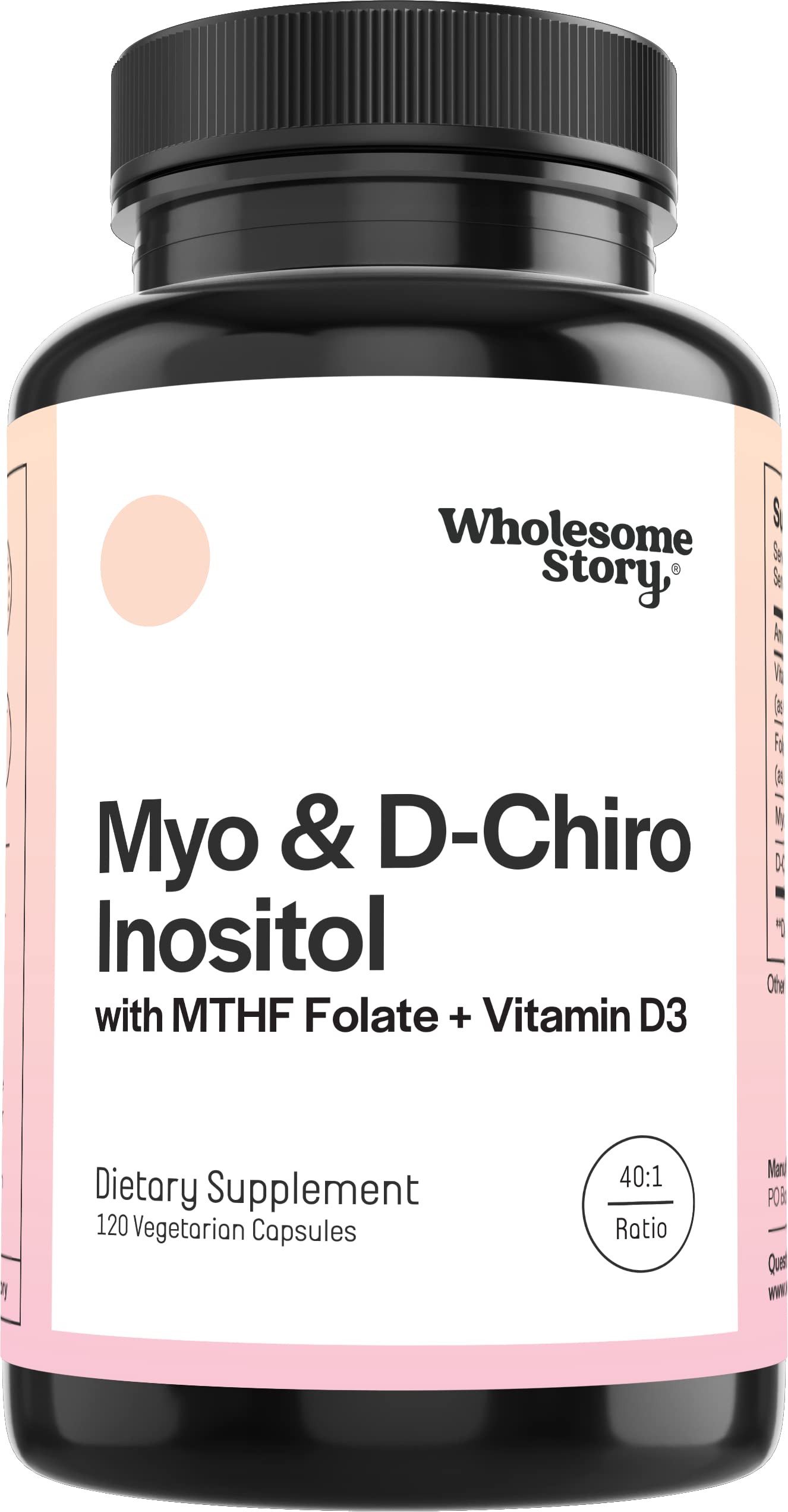 Wholesome Story - Myo & D-Chiro Inositol with MTHF + Vitamin D3 - SuppCo