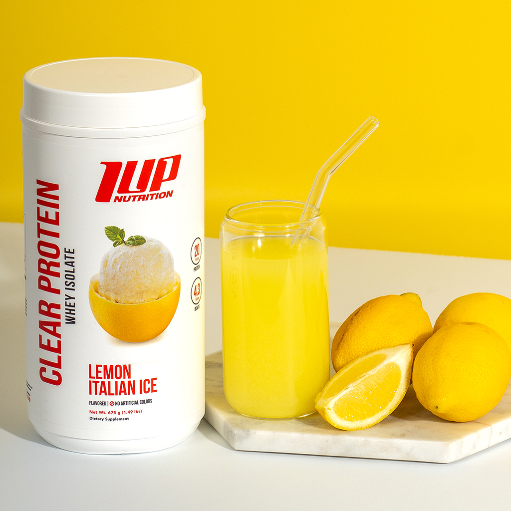 1Up Nutrition - Clear Protein Whey Isolate Lemon Italian Ice - SuppCo