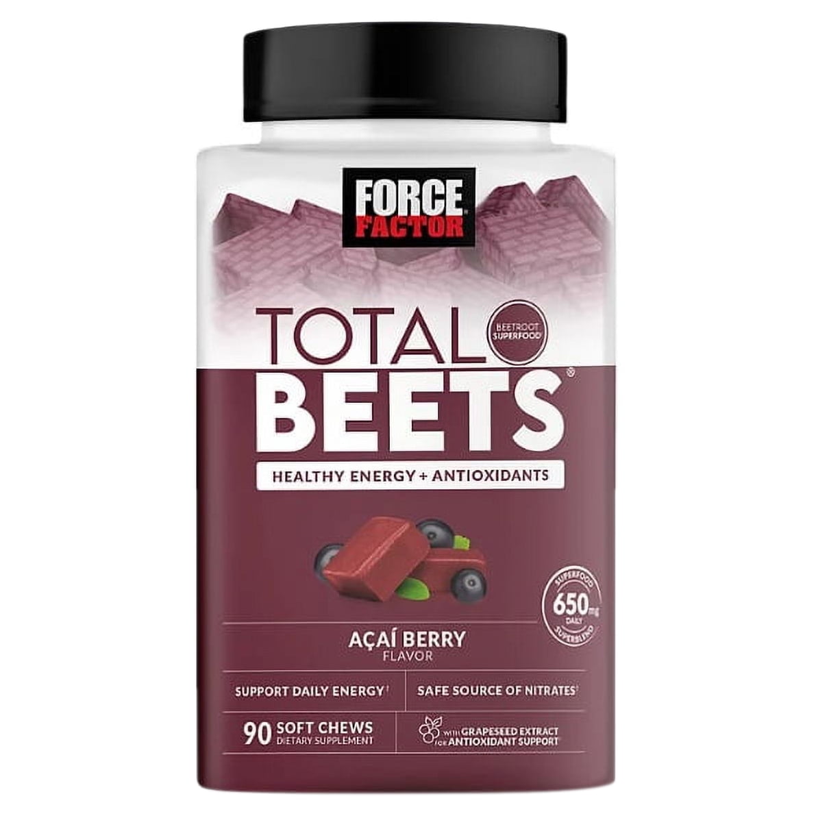 Force Factor - Total Beets Soft Chews (Acai Berry) - SuppCo