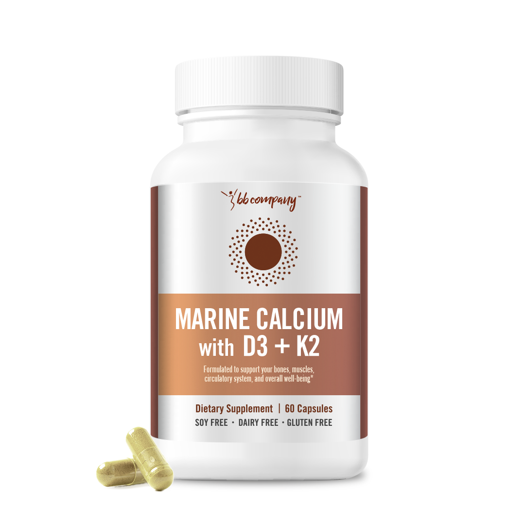 BB Company - Marine Calcium with Vitamin D3 + K2 - SuppCo