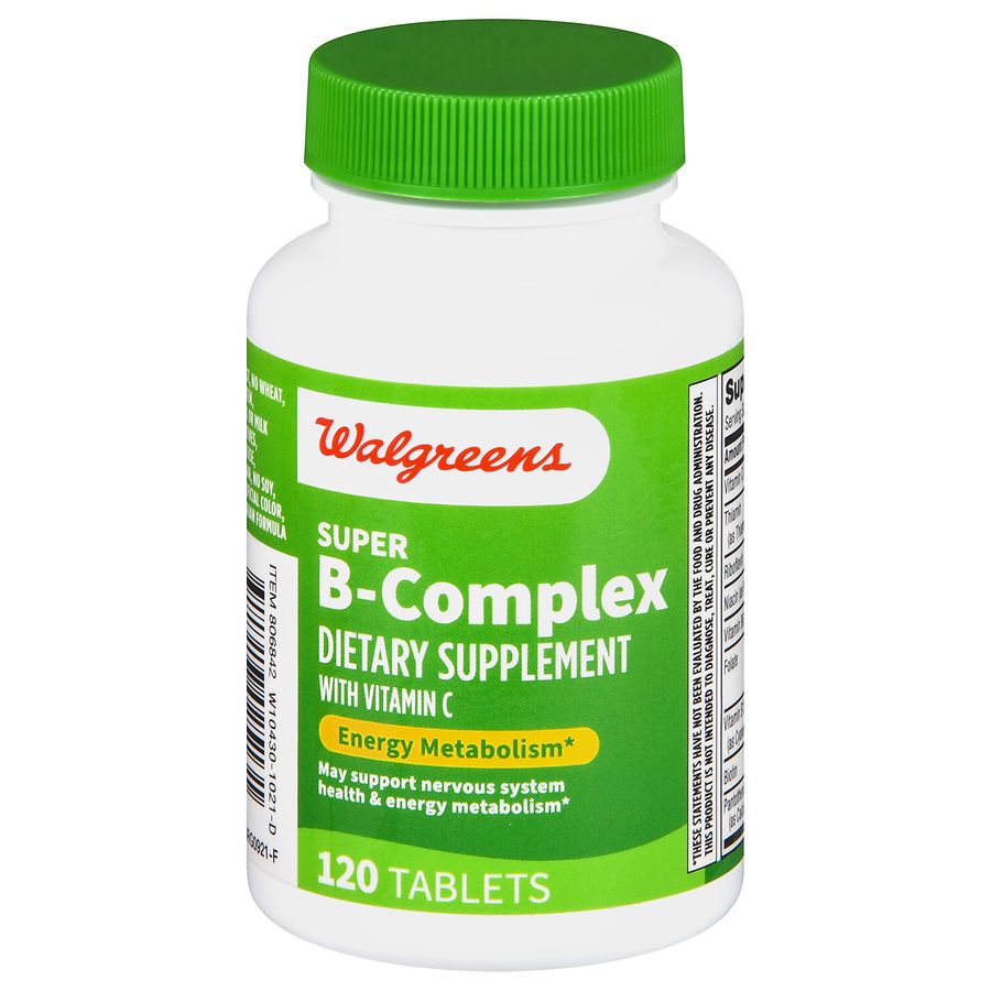 Walgreens - Super B-Complex with Vitamin C - SuppCo