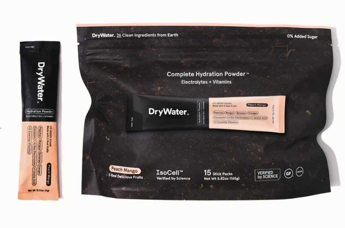 DryWater Complete Hydration Powder (Peach Mango) | SuppCo