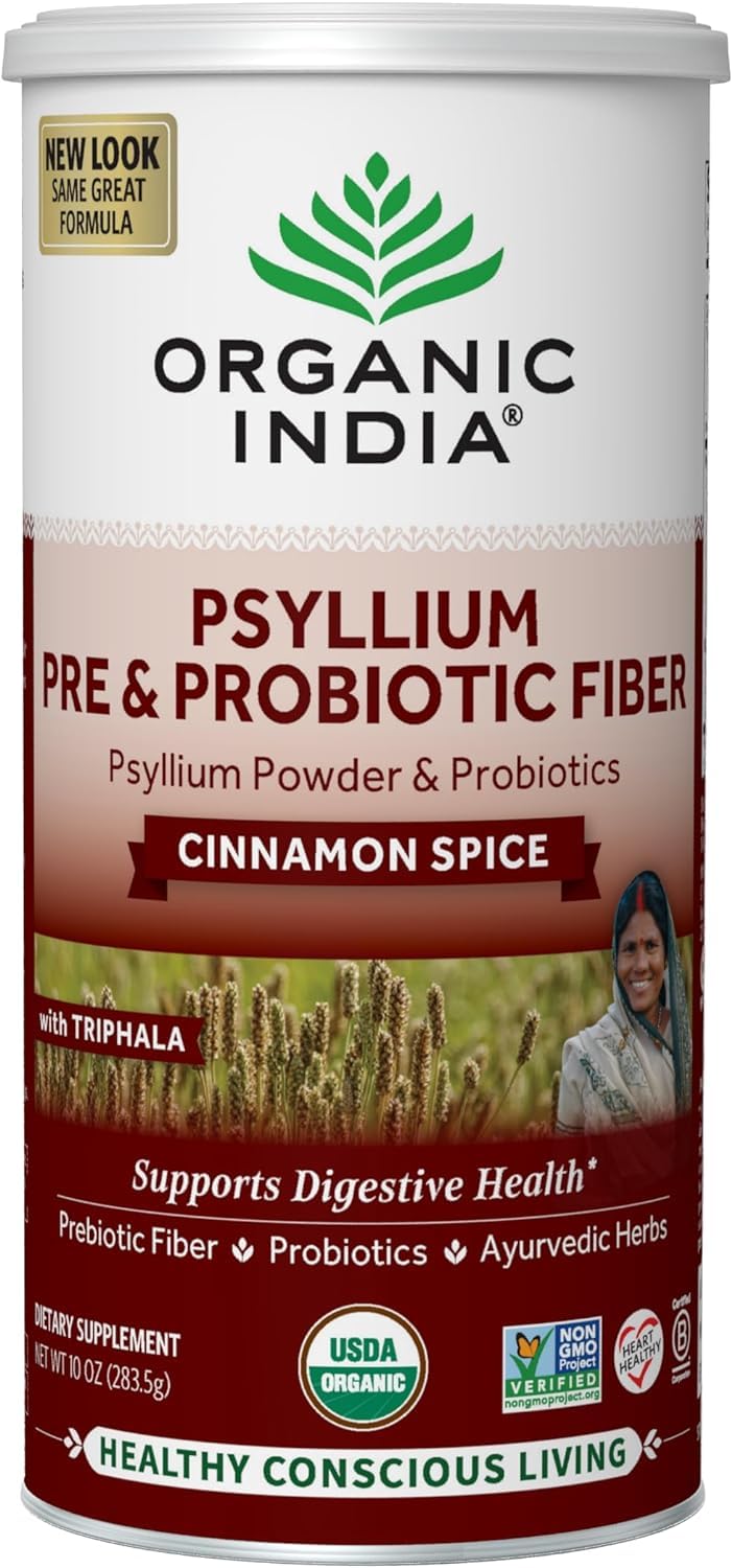 Organic India - Psyllium Pre & Probiotic Fiber Cinnamon Spice - SuppCo