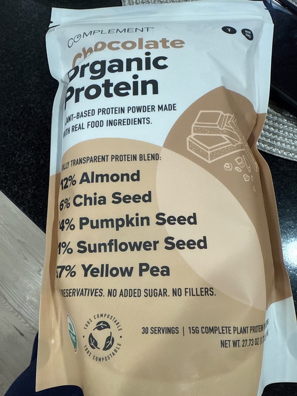 Complement - Chocolate Organic Protein - SuppCo