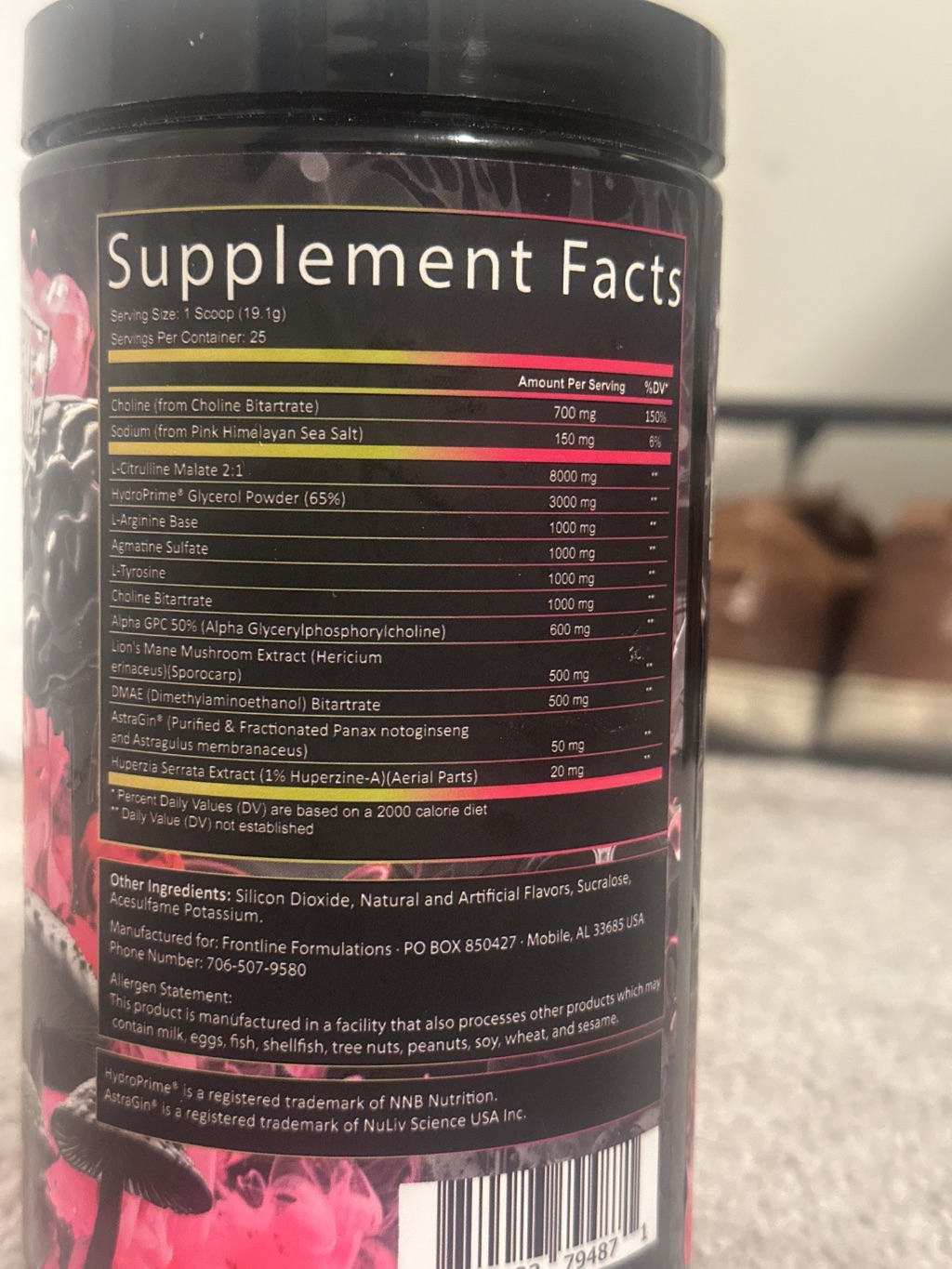 Frontline Formulations - Project MK Ultra: Nootropic Pump - SuppCo