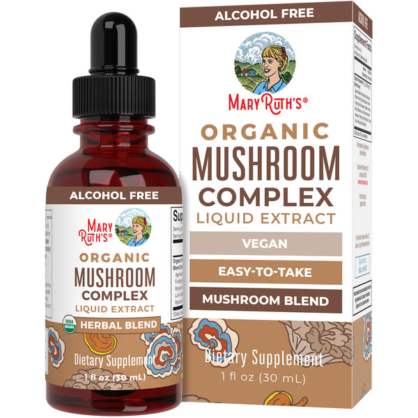 MaryRuth Organics - Organic Mushroom Complex Liquid Drops - SuppCo