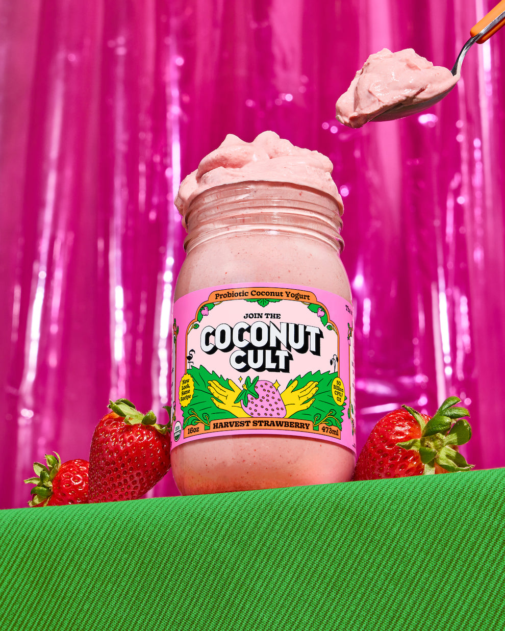 The Coconut Cult Probiotic Coconut Yogurt (Harvest Strawberry) | SuppCo