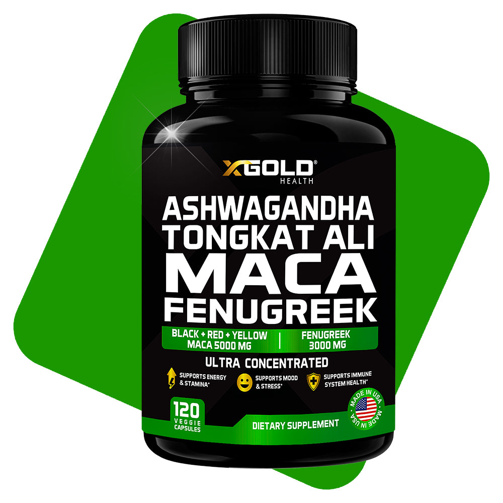 XGold Health Ashwagandha Tongkat Ali Maca Fenugreek | SuppCo