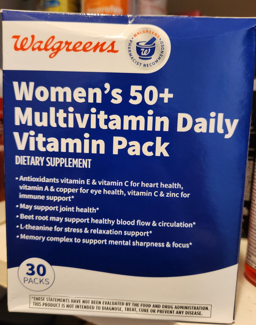Walgreens - Women's 50+ Multivitamin Daily Vitamin Pack - SuppCo