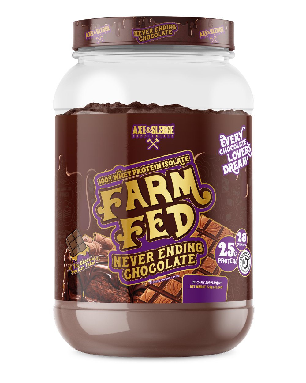 Axe & Sledge - Farm Fed Whey Protein (Never Ending Chocolate) - SuppCo