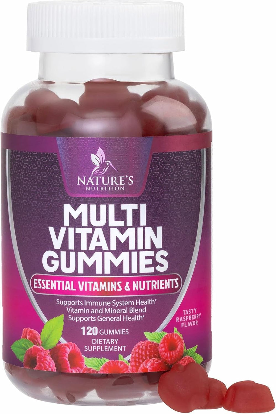 Nature's Nutrition - Multivitamin Gummies (Raspberry) - SuppCo