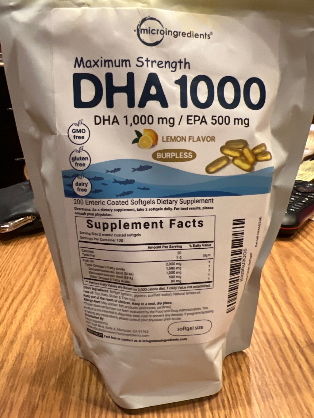 Micro Ingredients - Maximum Strength DHA 1000 - SuppCo