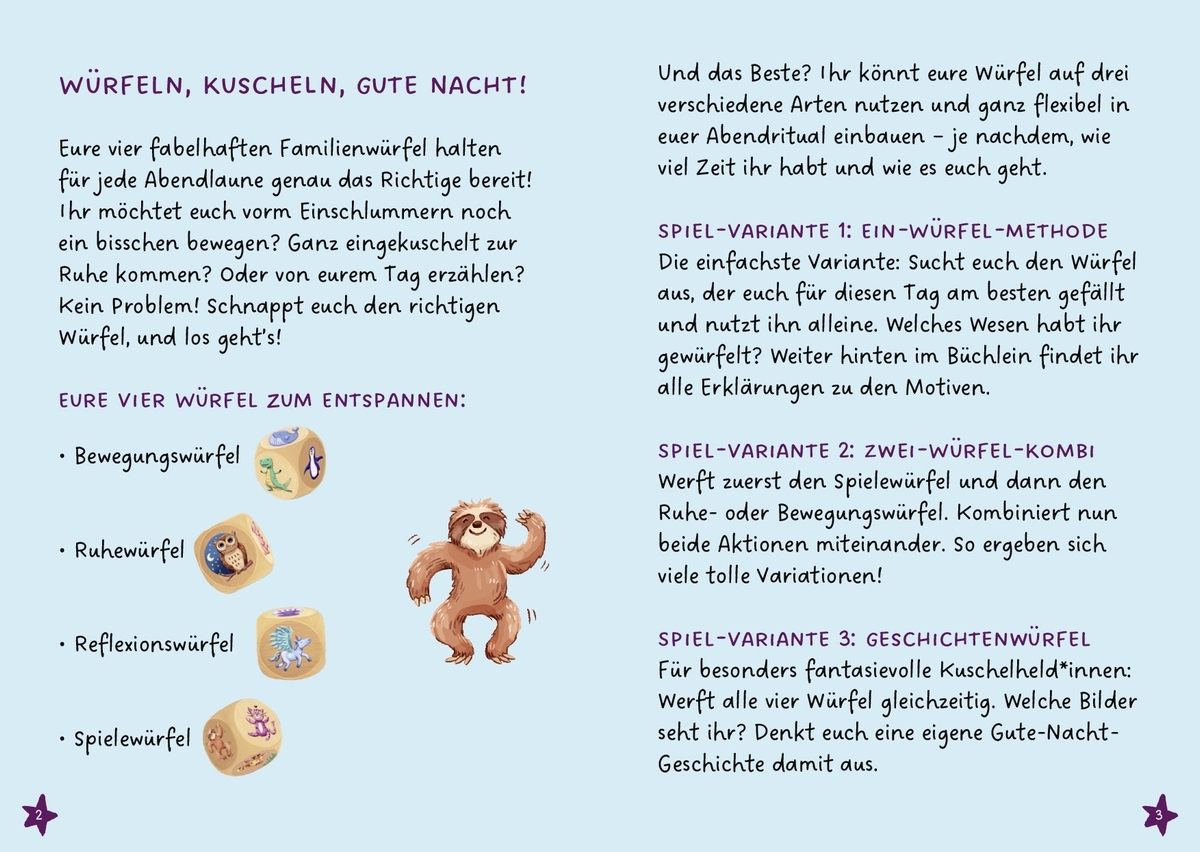 FamilyFlow. Unsere Familien-Würfel zum Gute-Nacht-Sagen | Verlagsgruppe Oetinger