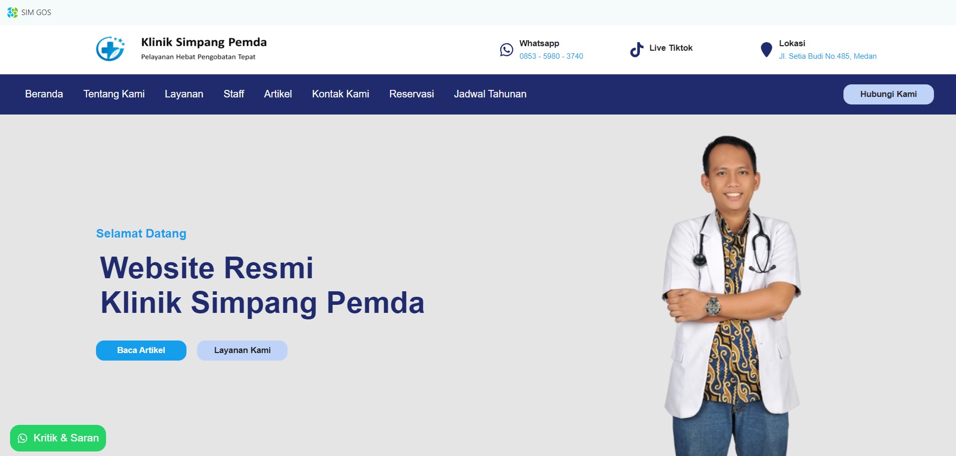 Program Layanan Telemedicine di Klinik Pratama Simpang Pemda Medan ...