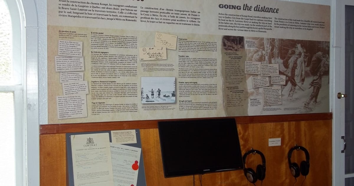 Centre d'interprétation sur l'historique du chemin Kempt | Québec Vacances