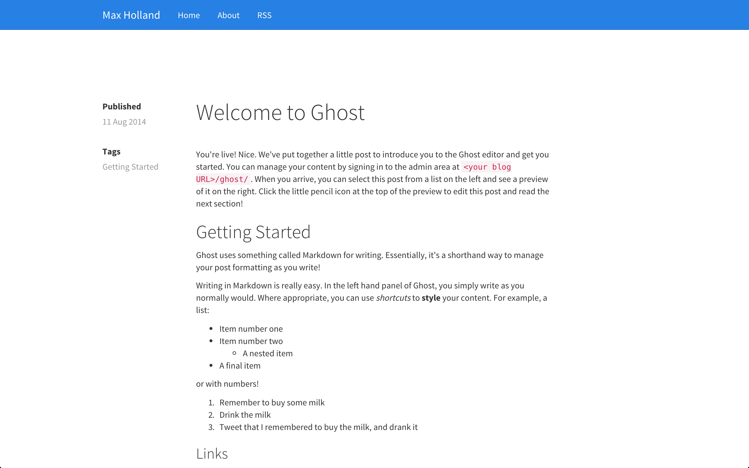 GitHub - max-holland/Mutiny: A free Ghost theme built with bootstrap