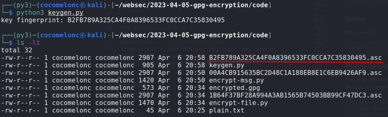 PGP encryption. Practical examples
