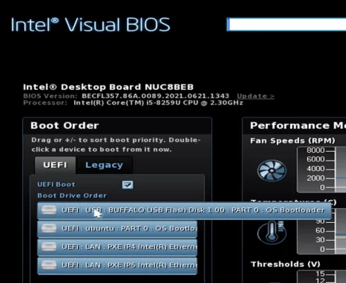 ubuntuをインストールする