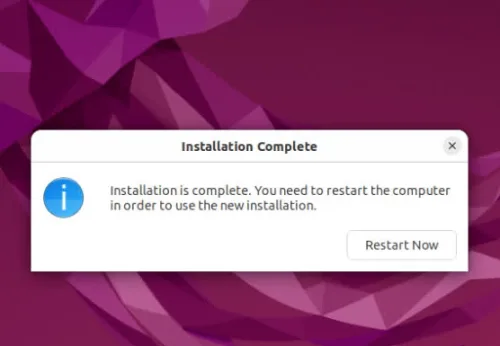 ubuntuをインストールする
