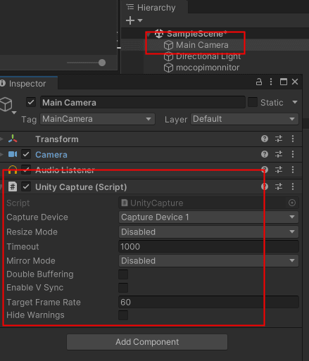 Unity Captureを使いZoomに表示させる