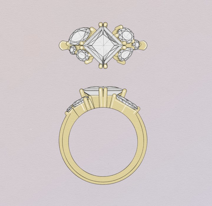 The Princess Cut Diamond: Buying and Design Guide NZ | Four Words