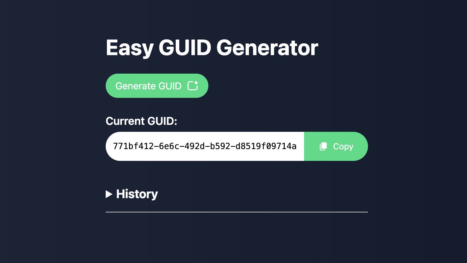 Free GUID Generator Online – Create Unique GUIDs Instantly | EasyGUID