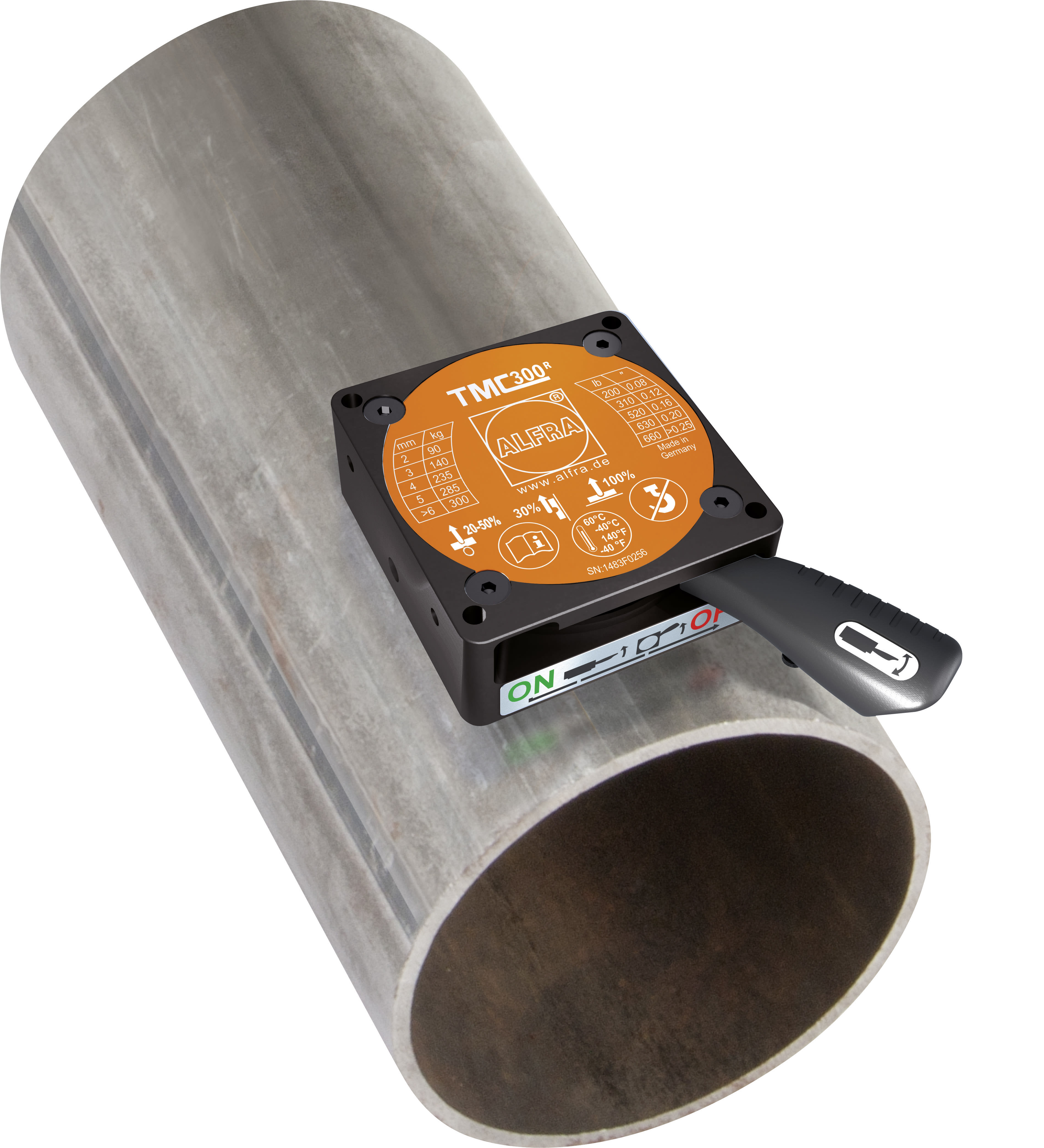 Magnetic Pipe Clamp – TMC 300 R | Steel Lifting Magnet