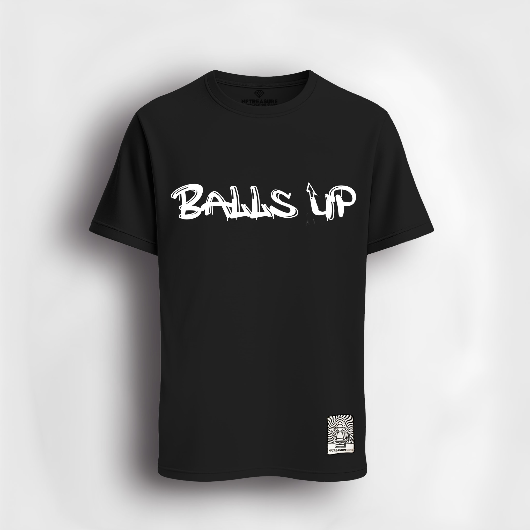 Balls Up Middle Finger (Back)