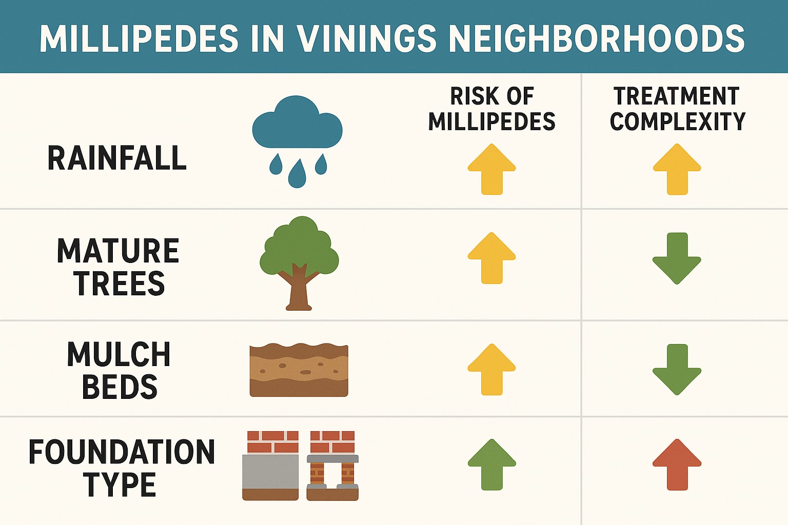 Millipede Control Vinings Cost, Treatment & Local Experts