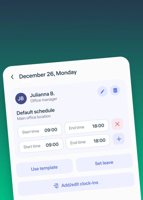 Clockster - қызметкерлерді басқаруға арналған HR жүйесі
