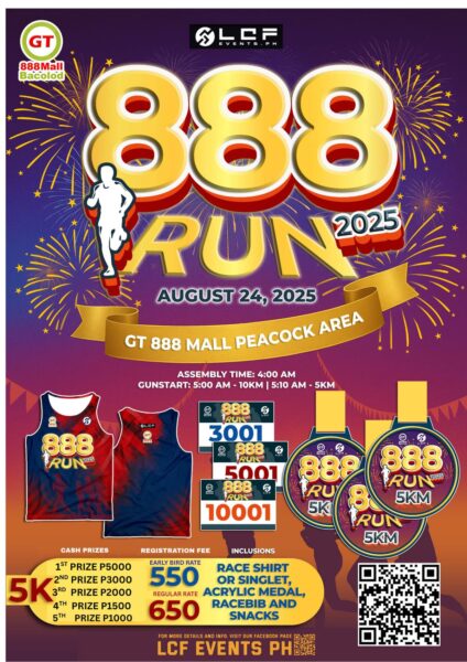 888 Run 2025 - Upcoming running in GT 888 Mall Peacock Area
