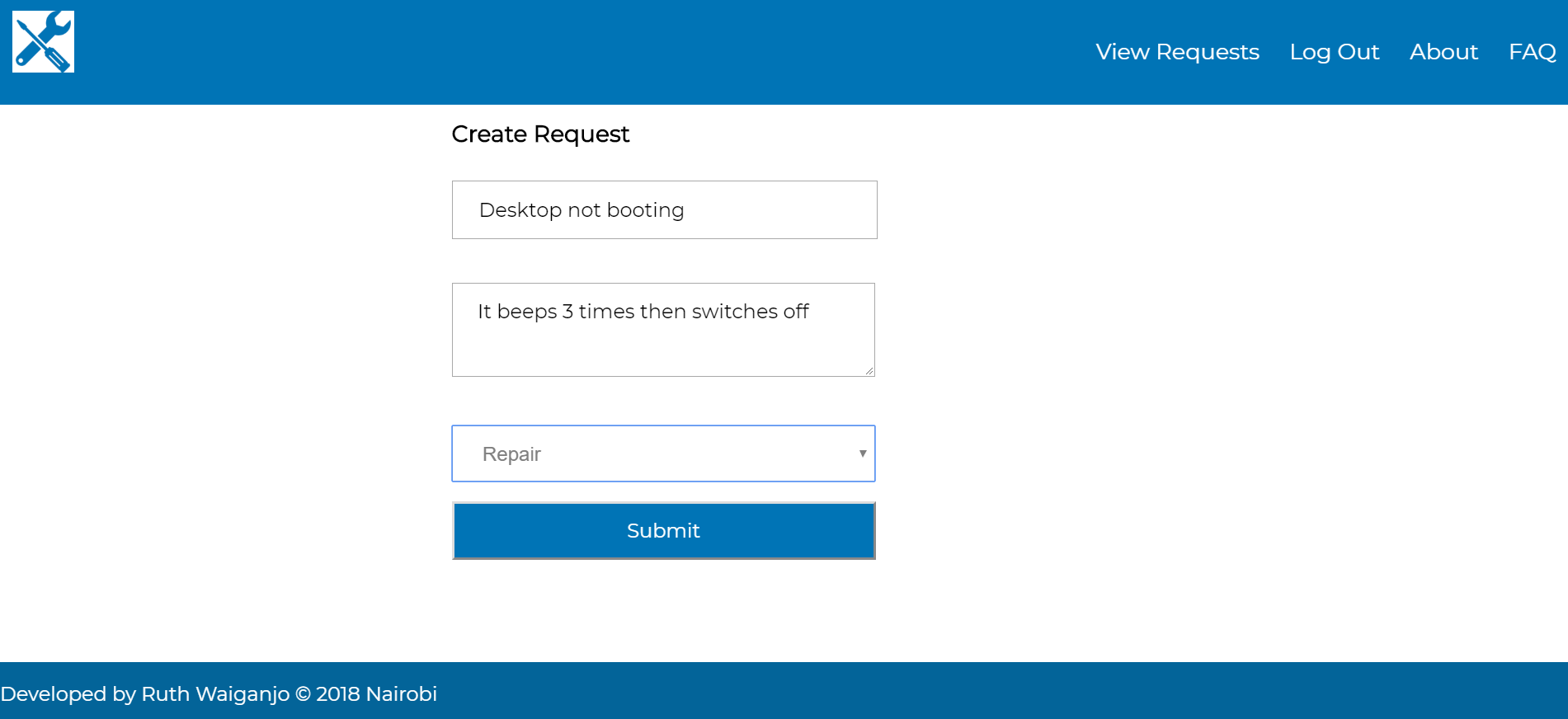 GitHub - RuthNjeri/UI-Maintenance-Tracker: Implements the front-end for ...