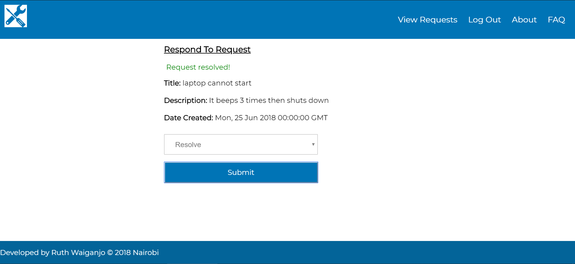 GitHub - RuthNjeri/UI-Maintenance-Tracker: Implements the front-end for ...