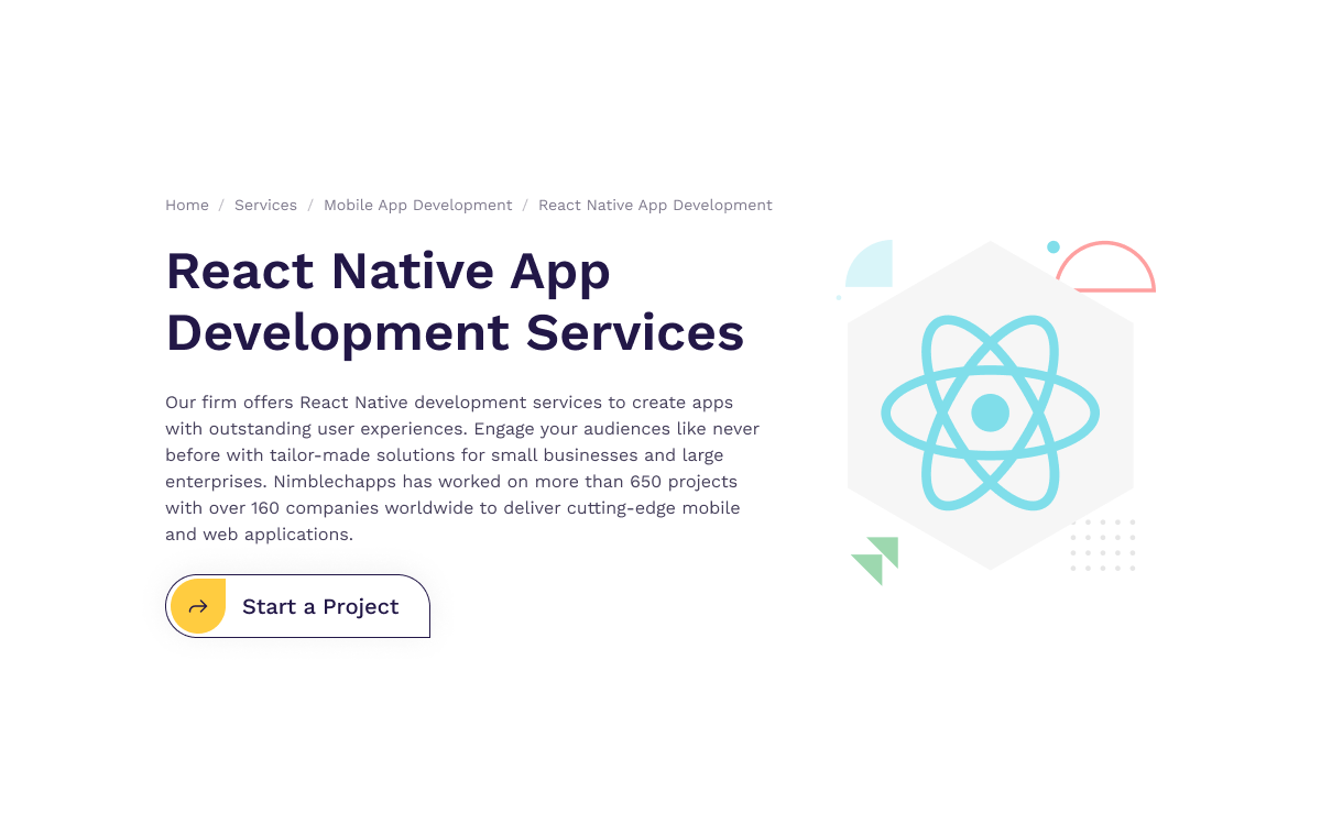 React Native App Development Services | Nimblechapps