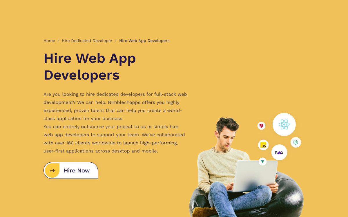Web App Developers for Hire | Vetted Experts | Nimblechapps