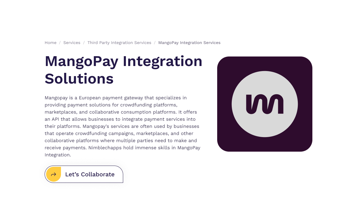 MangoPay Integration Service | Consult Nimblechapps