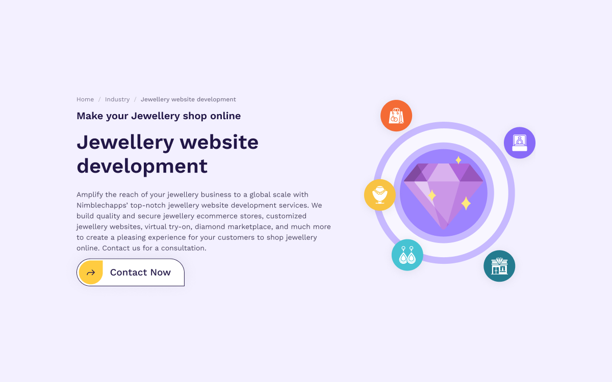 Best jewellery web store development company | Nimblechapps