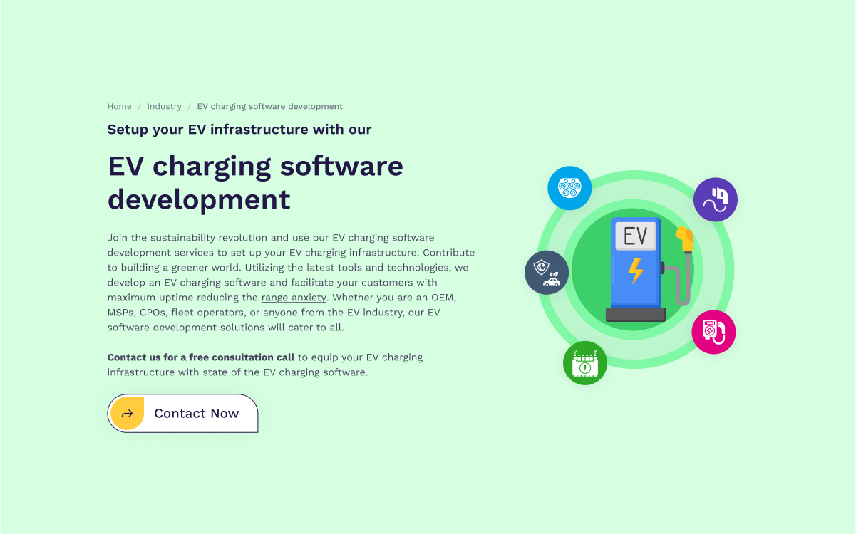 EV Charging Software Development | Nimblechapps