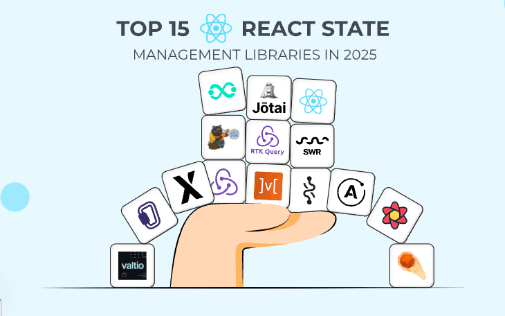 Top 15 React state management libraries to use in 2025.