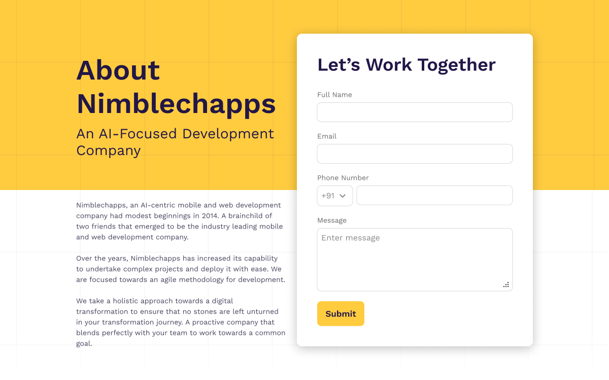 AI-enabled mobile and web development company | Nimblechapps