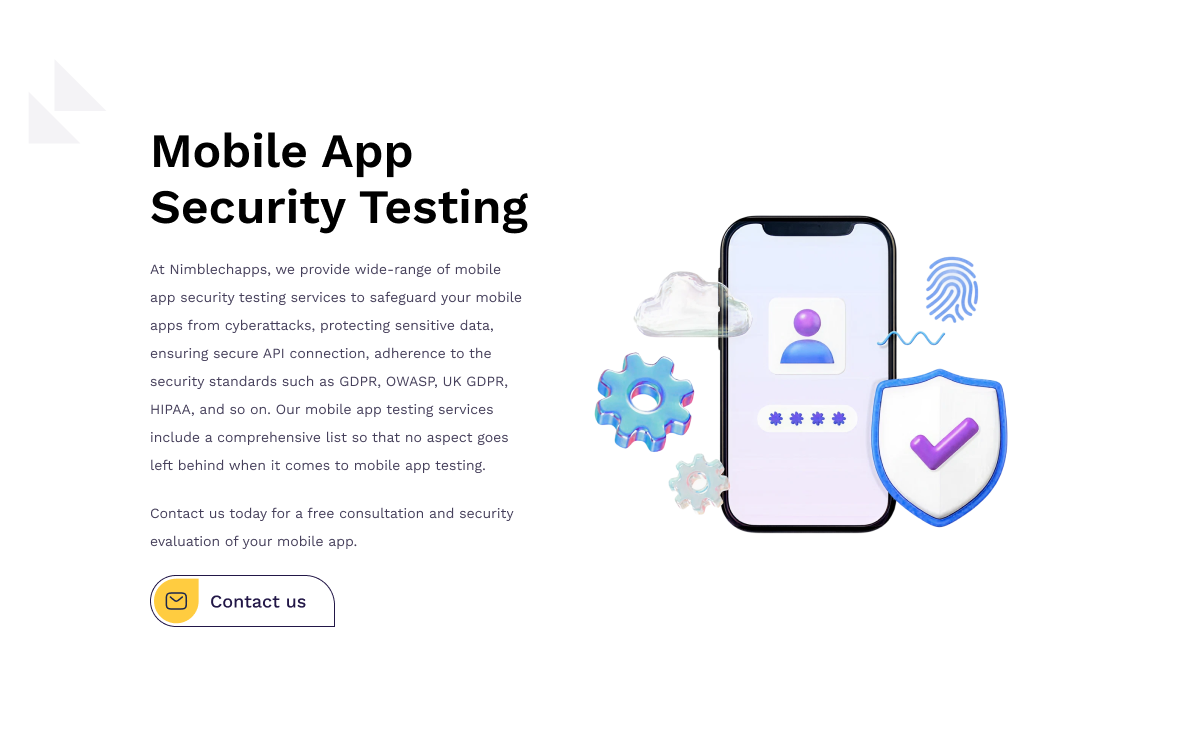 Mobile App Security Testing Service | Nimblechapps