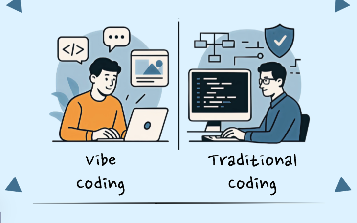 What is vibe coding vs traditional coding?