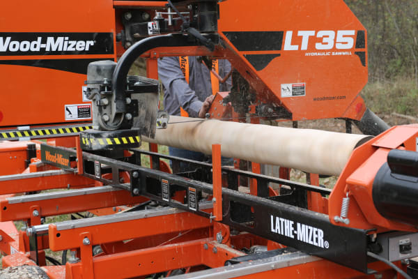 Lathe-Mizer Log Lathe Attachment | Wood-Mizer