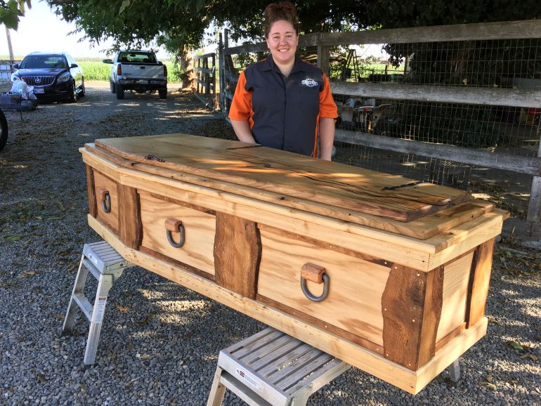 19th Century Style Toe Pincher Coffin | Wood-Mizer Personal Best Contest