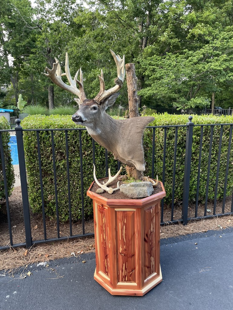 Cedar Deer Pedestal | Wood-Mizer Personal Best Contest