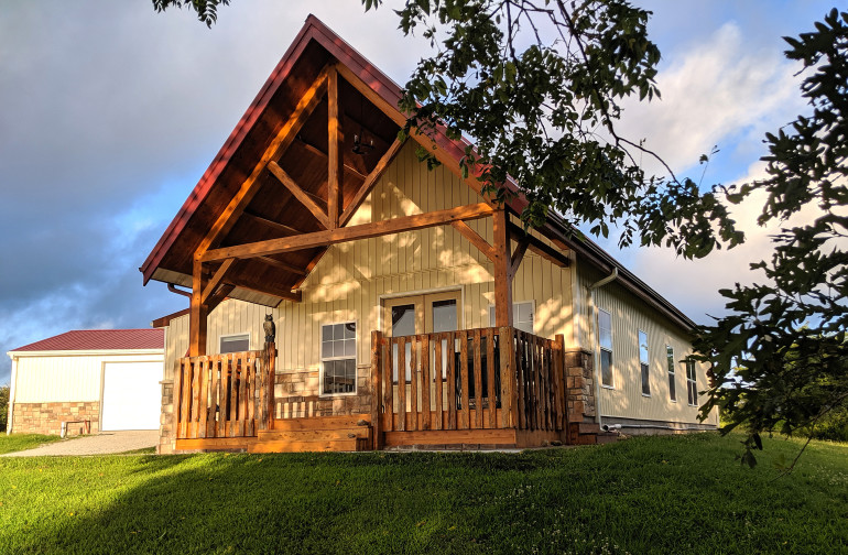 Timber framed ranch home | Wood-Mizer Personal Best Contest