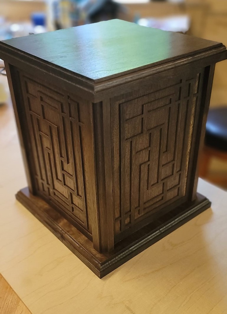 Black Walnut Box Urn | Wood-Mizer Personal Best Contest