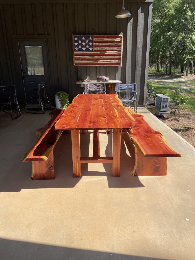 Live Edge Cedar Table | Wood-Mizer Personal Best Contest