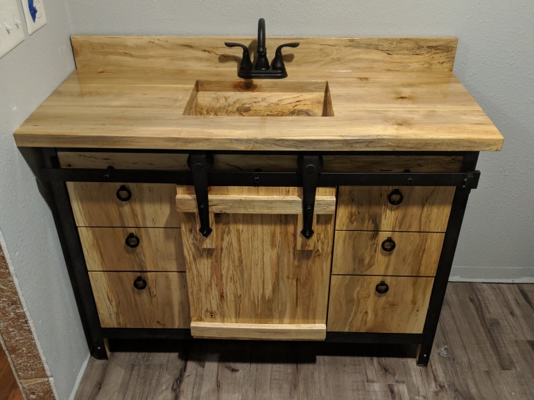 Spalted Maple Vanity | Wood-Mizer Personal Best Contest