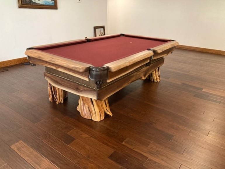 walnut pool table | Wood-Mizer Personal Best Contest